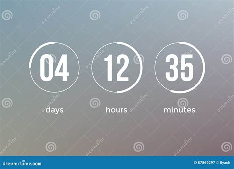 Clock Timer Time Passage Icon 10 Seconds Cartoon Vector