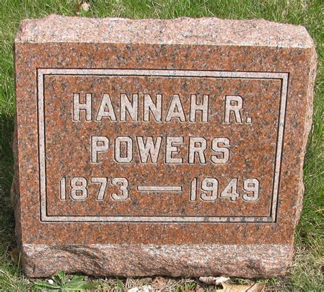 Hannah Retta Miller Powers 1873 1949 Monumento Find A Grave