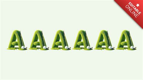 자위녀 Golf Font Text Effect Generator