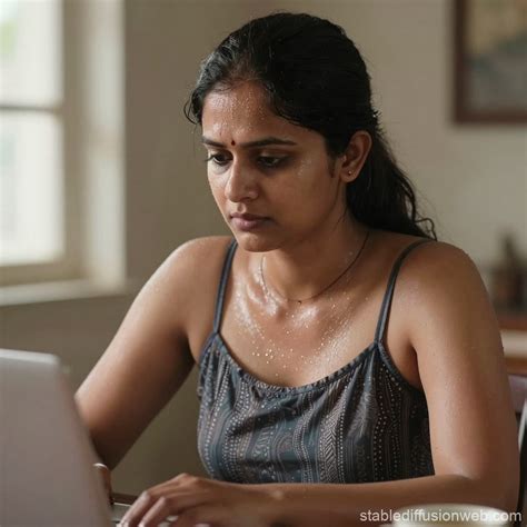 Indian Woman Working Sweating Stable Diffusion Online