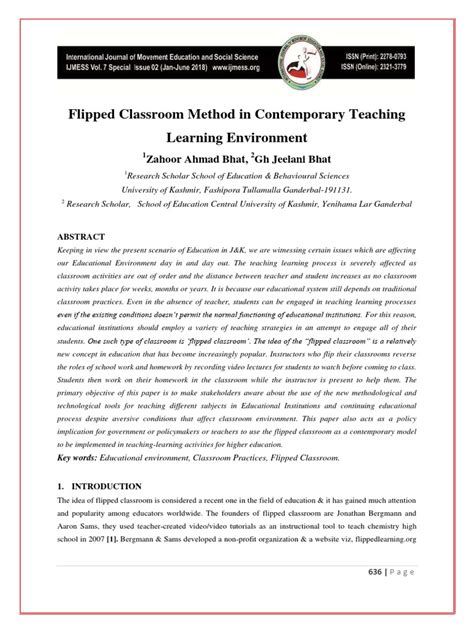 Flipped Classroom Method In Contemporary Pdf Teachers Learning