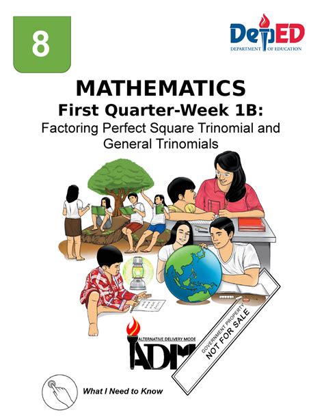 Clear Math 8 Q1 Week 1b 1 Math 8 Module 8 Mathematics First Quarter