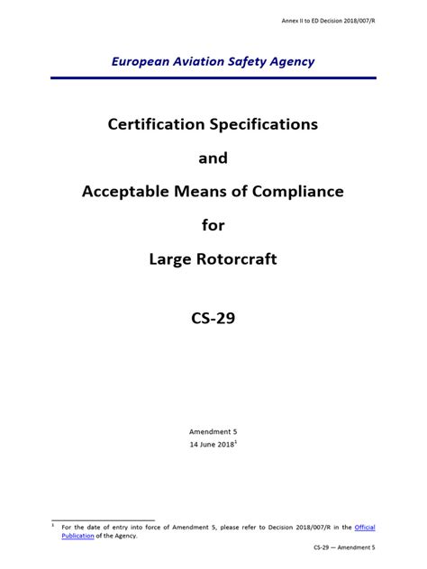 Easa Cs 29 Large Rotorcraft Specs Pdf Technology And Engineering