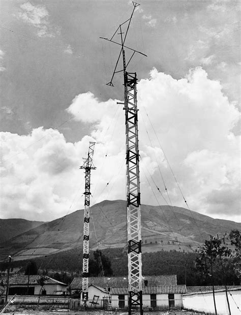 1940 10 Kw Transmitter And The Cubical Quad Antenna Reach Beyond