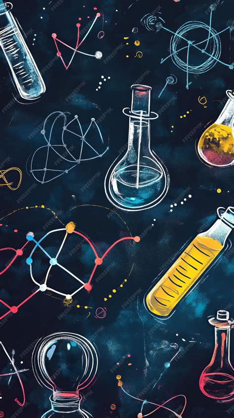 Hand Drawn Science Education Background Premium Ai Generated Image