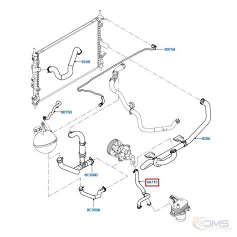 Ford Transit Coolant Pipe Oms Auto Parts