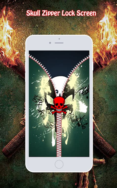 skull lock screen wallpaper for android download