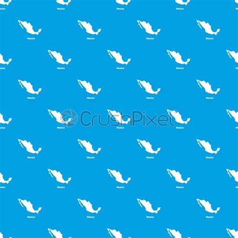 Mexico Map Pattern Vector Seamless Blue Stock Vector 5714901 Crushpixel