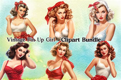 Vintage Pin Up Girl Graphic By Bundle · Creative Fabrica