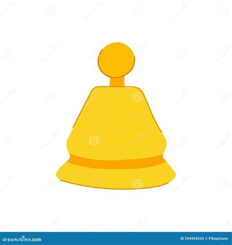 Bell With A Bow Cartoon Icon 79786381