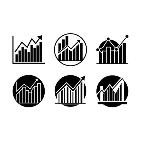 Trading Graph Icon Financial Data Visualization Graphic Design