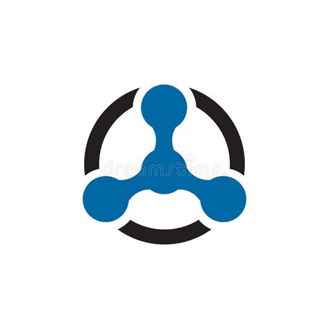 Atom Molecule Logo Icon Design Template Stock Vector Illustration Of