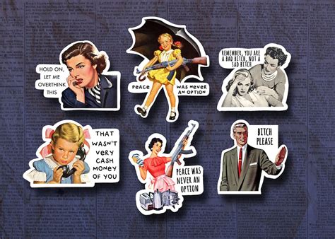 Funny Meme Sticker Bundle Sarcastic Vinyl Decals Etsy