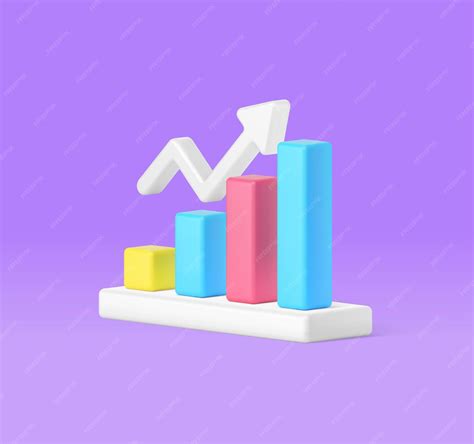 Premium Vector Data Analyzing Bar Graph Dynamic Up Arrow Business