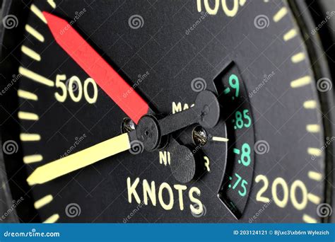 Analogue Airspeed Indicator Stock Image Image Of Aviation Analogous 203124121