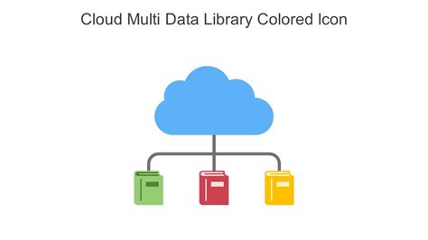 Cloud Multi Data Library Colored Icon In Powerpoint Pptx Png And Editable Eps Format