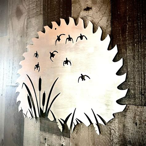Ducks And Marsh Saw Blade Art Northern Forge Llc