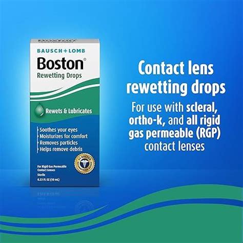 Boston Rewetting Drops For Rigid Gas Permeable Rgp Lens Moisturizes