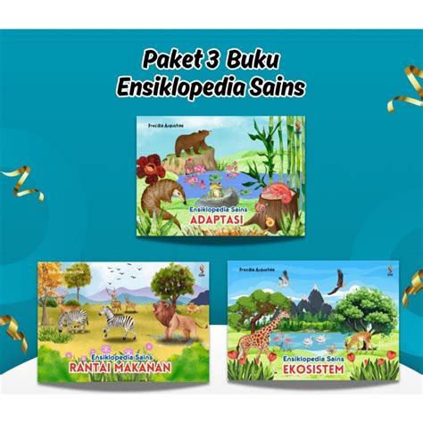 Encyclopedia Book Science Encyclopedia Ecosystems 1 Package Of 3 Books [ranah Buku] Bening