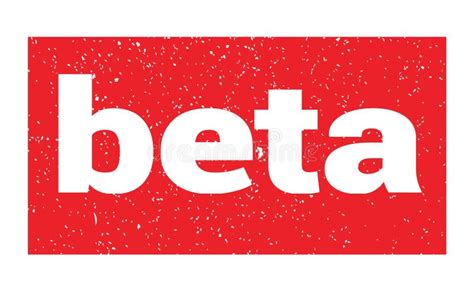 Beta Text Written On Red Stamp Sign Stock Illustration Illustration Of Seal Word 264683845