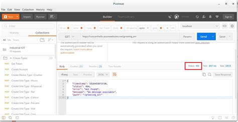 Azure Postman Standalone Application Does Not Show The Response Code