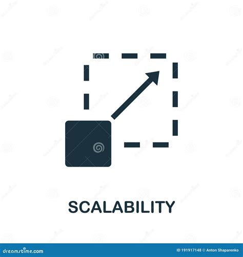 Scalability Icon Simple Creative Element Filled Monochrome