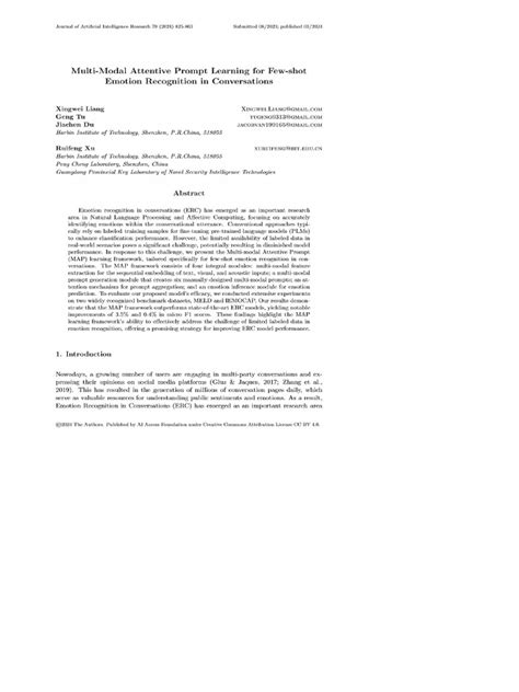 Multi Modal Attentive Prompt Learning For Few Shotemotion Recognition