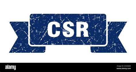 Csr Ribbon Csr Grunge Band Sign Csr Banner Stock Vector Image And Art