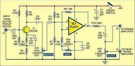 Guitar Preamp Circuit Diagram