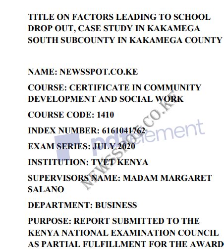 How To Write A Knec Research Methods For Tvet Ke