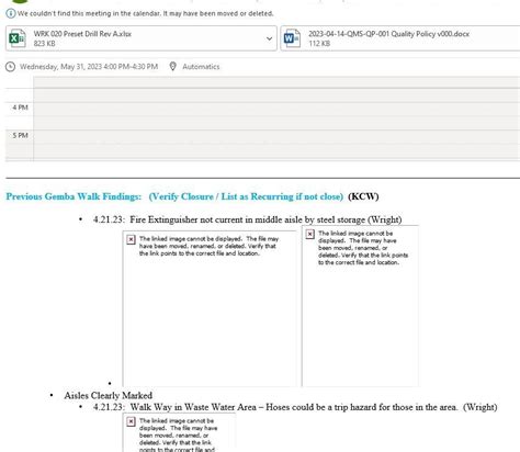 pictures in meeting invite not showing microsoft community hub