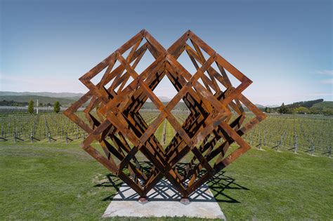 Studio Dror Installs Wine Rack Shaped Sculpture In New Zealand Vineyard