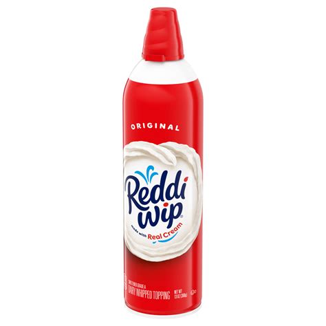 Reddi Wip Original Dairy Whipped Topping Front Right Elevated