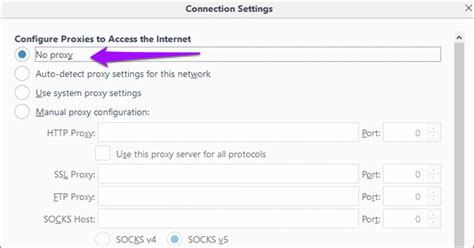 Proxy Settings In Firefox Browser