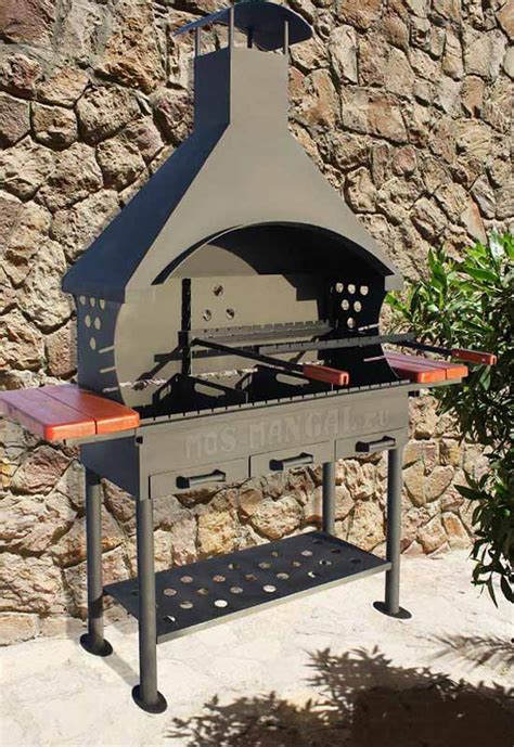 Профессиональный мангал МС-15 с вытяжкой | Barbecue a bois, Barbecue ...