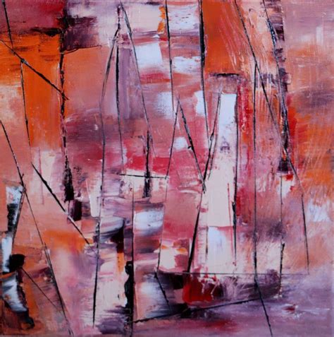 Randall Douglas Matson Oil On 10x10 Canvas 2017 Abstract Oil