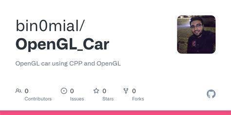 GitHub Bin Mial OpenGL Car OpenGL Car Using CPP And OpenGL