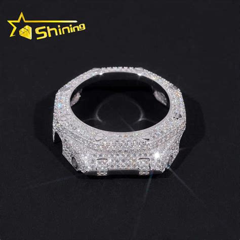 Hip Hop Jewelry 925 Sterling Silver Vvs Moissanite Diamonds
