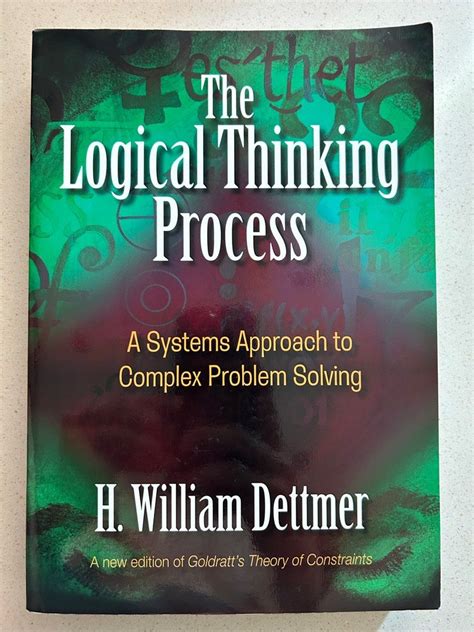 The Logical Thinking Process H William Dettmer Hobbies And Toys Books