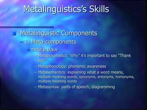Ppt Metalinguistics Powerpoint Presentation Free Download Id1277116