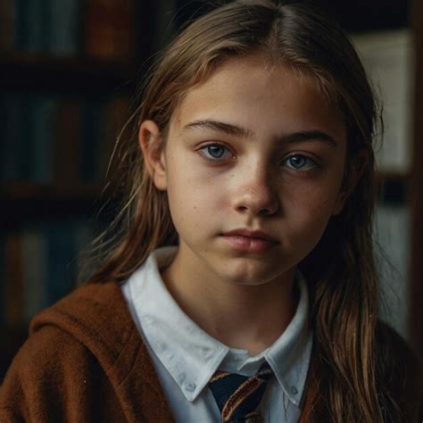 Portrait Of Black Non Binary Teenager Student In School Classroom
