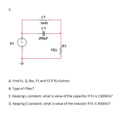 Solved Also Draw Circuit In Multisim Perform An Ac Sweep