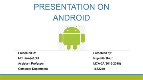 Android Operating System Ppt Android Operating System Ppt