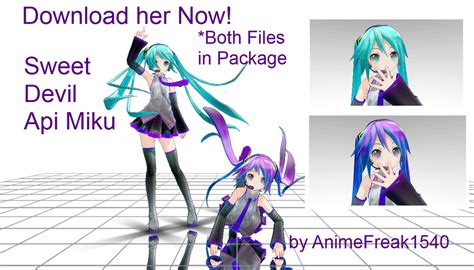 Sweet Devil Api Miku Up For Download By Animefreak1540 On Deviantart