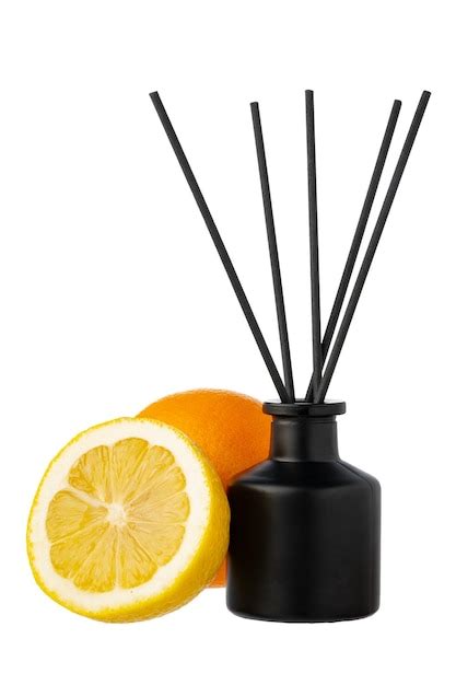 Premium Photo Citrus Aromatic Diffuser With Citrus Scent Isolated On