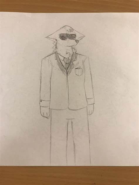 I Made A Little Sketch Its A Secret Agent Rfurryartschool