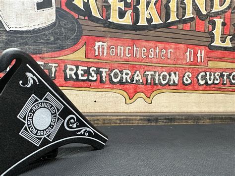 White On Black Custom Brass — Rekindled Lids