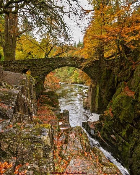 Hermitage Dunkeld Autumn Scenery Scenery Nature Photos
