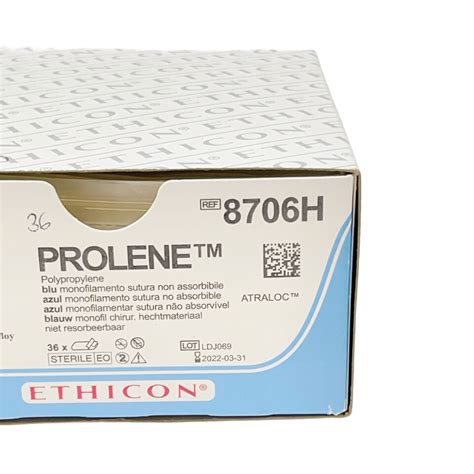 New Ethicon Ref 8706h Prolene™ Polypropylene Suture 6 0 07 Ph Eur
