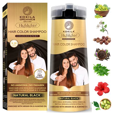 Buy Kokila Hair Color Shampoo For Men And Women No Ammonia No Paraben